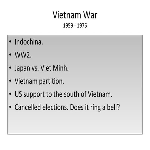 Vietnam War | PPT
