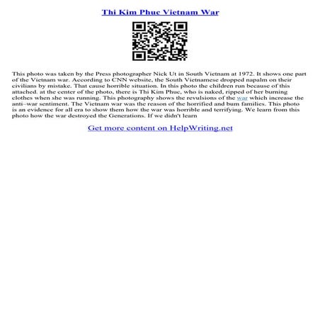 Vietnam War Photo Essay | PDF