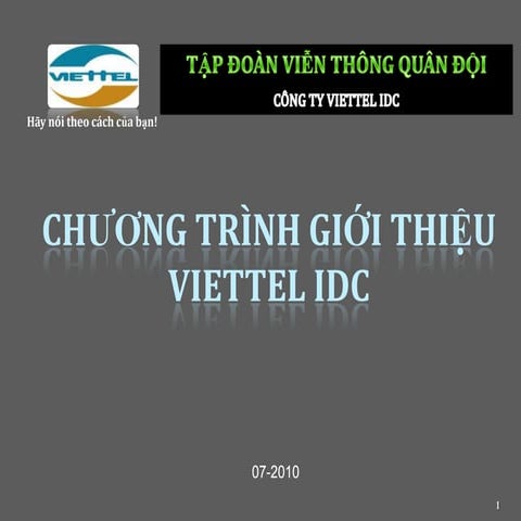 Viettel idc general | PPTX