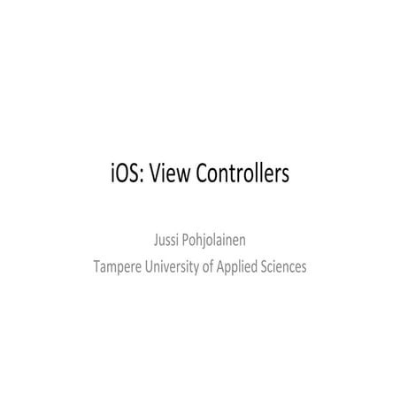Ios View Controllers Ppt 6807