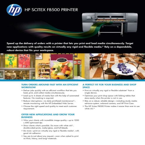 HP Scitex FB500 | PDF