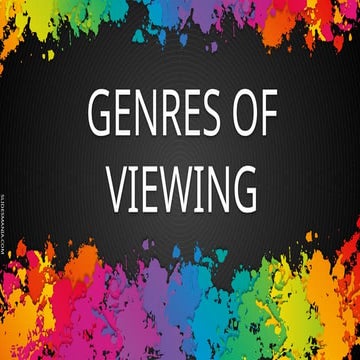 viewing genre.pptx english 7 qaurter 1 q | PPT