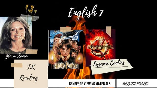 Q2-Lesson 2-Genres of Viewing Materials.pptx