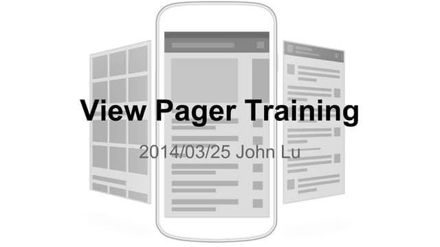Android Training - View Pager | PDF Android Training - View Pager | PDF