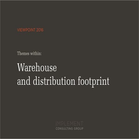 Warehouse and distribution footprint | PDF
