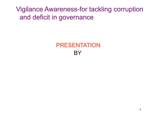 Presentation Vigilance Awareness | PPTX