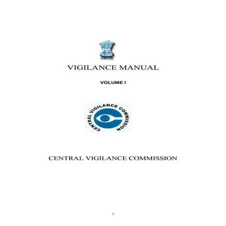 Vigilance Manual New 2005 | PDF