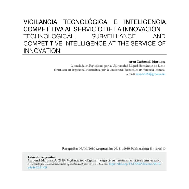 El Rol de la Vigilancia e Inteligencia Estratégica en Argentina | PDF