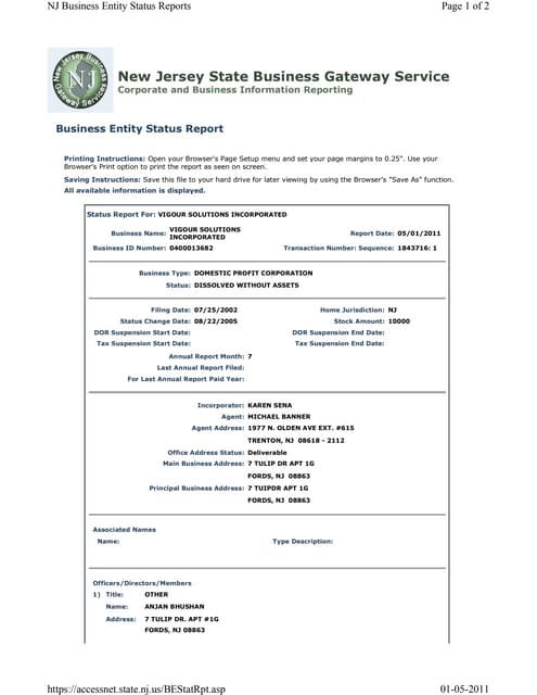 Filled and scanned Form - 8822 | PDF