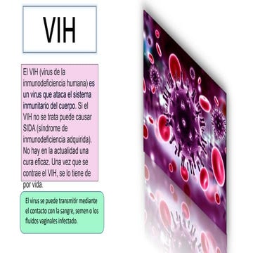 Presentación sobre el VIH, su forma de transmisión y propagación | PDF
