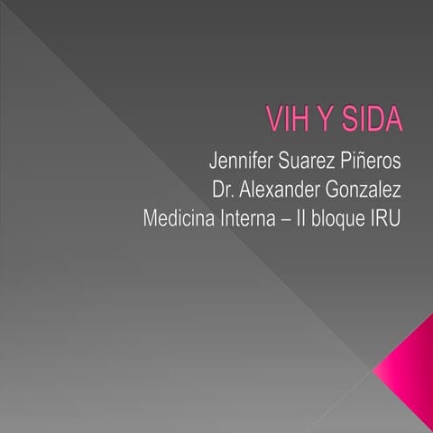 PRESENTACION SOBRE VIH - SIDA (LO MÁS IMPORTANTE).pptx
