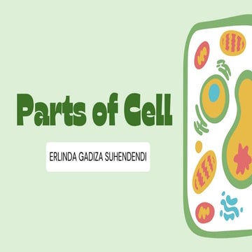 Parts of Cells and Cell Organelles Slides | PPT