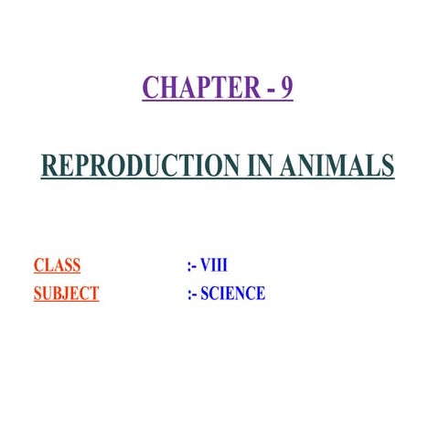 class VIII-9-Reproduction in animals.ppt