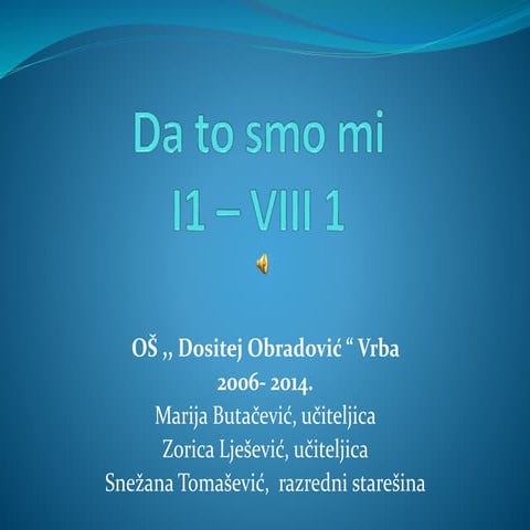 OS ,,Dositej Obradovic" Vrba | PPTX