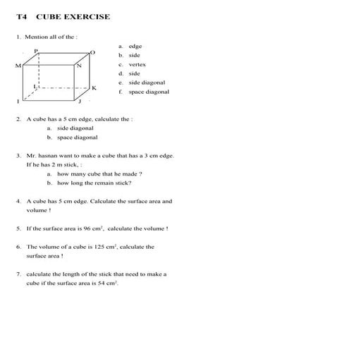 Viii Cube Exercise | DOC