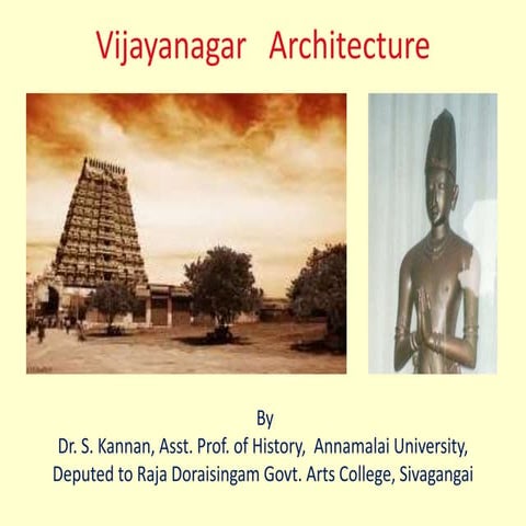 Vijayanagar Architecture | PPTX