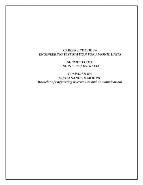 Civil Engineering CDR Sample (ANZSCO Code: 233211) | PDF