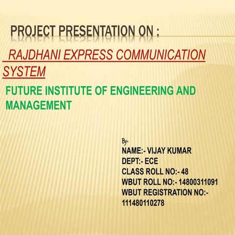 rajdhani express | PPTX