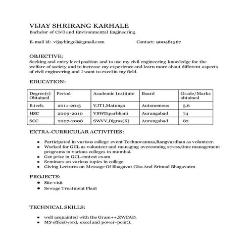 Resume | RTF