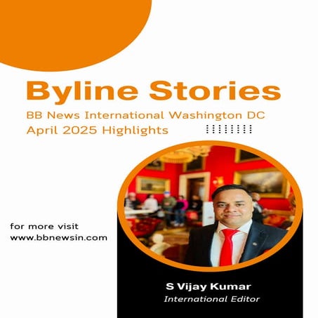 Mr. S. Vijay Kumar is the International Editor at BB News International, with over 18 years of ...