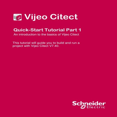 Vijeo citect quick start tutorial - part 1 ver d | PDF