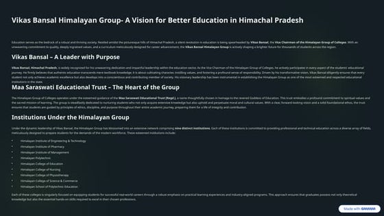 Vikas Bansal Himalayan Group- A Legacy of Excellence in Education.docx