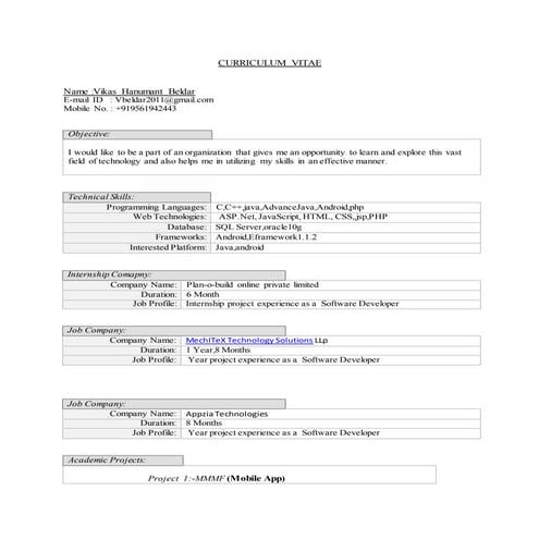 Vikas beldar | DOCX | Web Development | Internet