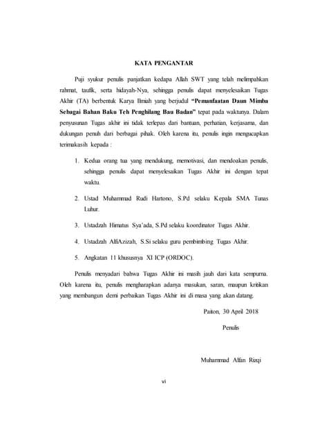 Kata pengantar | PDF