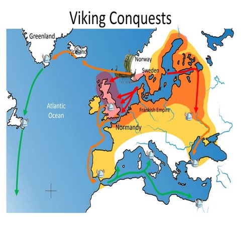 Viking Map Template | PPTX