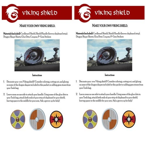 How to Train Your Dragon - Viking Shield Instructions | PDF