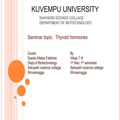 Thyroid Hormones Ppt