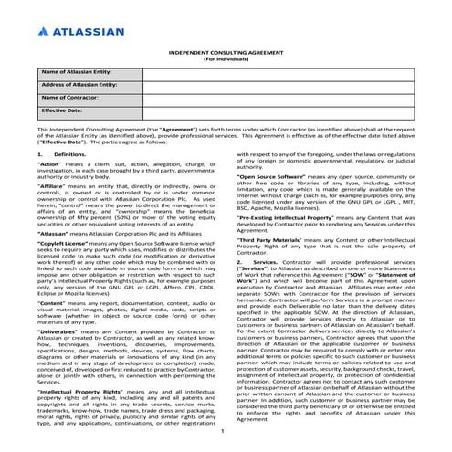 Sample Contract for Contracting with a Developer (Evergreen) | RTF