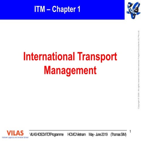 Introduction of International Transport Management | PPTX