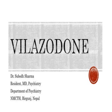 Vilazodone | PPTX
