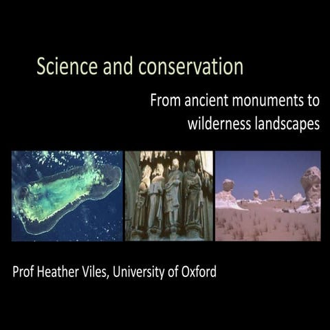 Prof Heather Viles at IW Cafe Scientifique - Science and conservation ...
