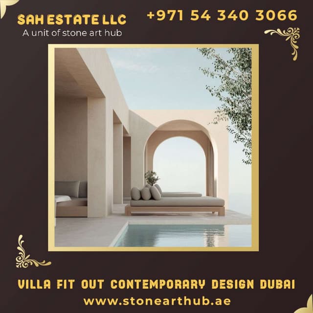 Villa Fit Out Contemporary Design Dubai - ☎ +971 54 340 3066 | PDF