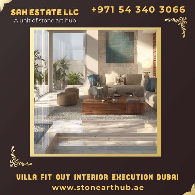 Villa Fit Out Interior Execution Dubai - ☎ +971 54 340 3066 | PDF