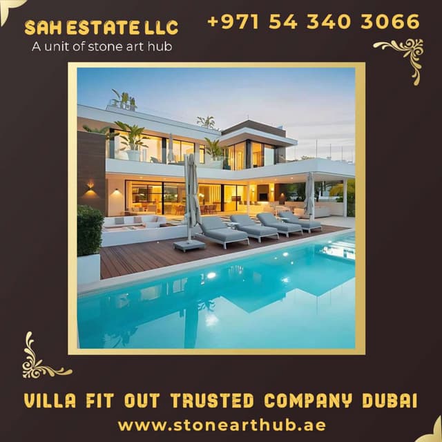 Villa Fit Out Trusted Company Dubai - ☎ +971 54 340 3066 | PDF
