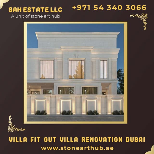Villa Fit Out Villa Renovation Dubai - ☎ +971 54 340 3066 | PDF