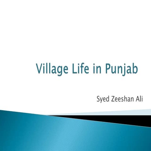 Village life in punjab | PPTX