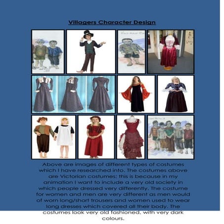 Villager's Character Costume Design | DOCX