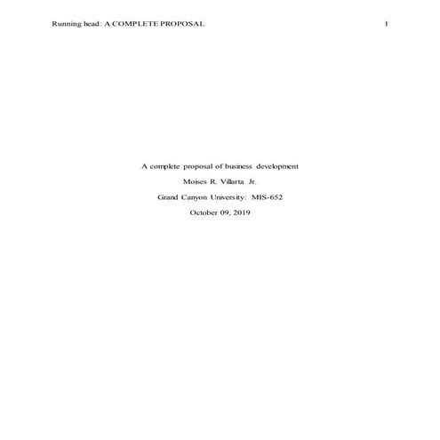 Asset Management Proposal | DOCX