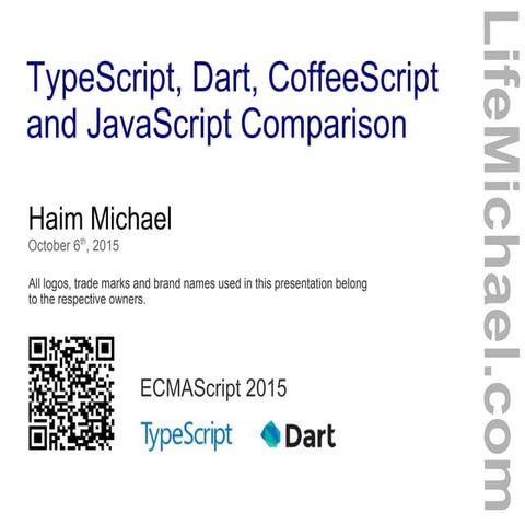 Javascript Dart Typescript And Coffeescript Comparison Ppt 