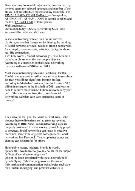 Effects of social media on society | PDF