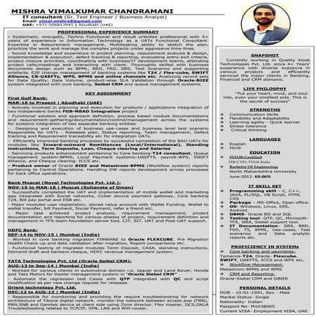 Vimal cv ba | PDF