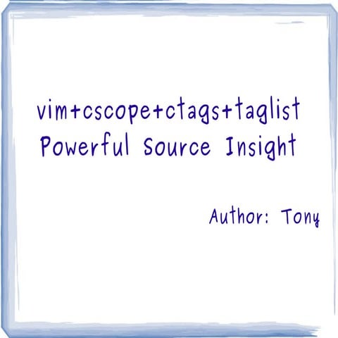 Vimcscopectagstaglist Odp Programming Languages Computing