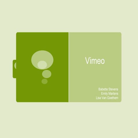 Vimeo groepswerk powerpoint | PPT