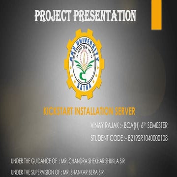 Automated OS Deployment with Kickstart Installation Server for ...