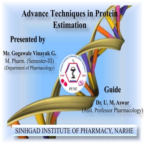 Advanced techniques in protein estimation | PPTX