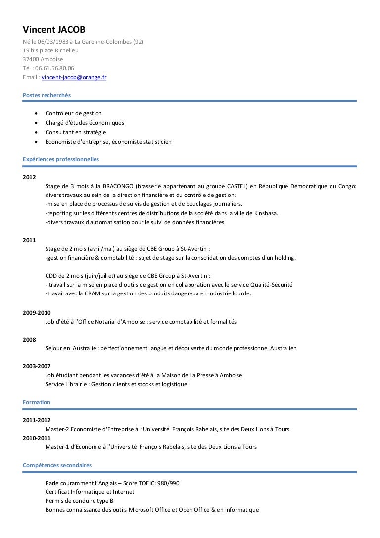 Vincent jacob cv